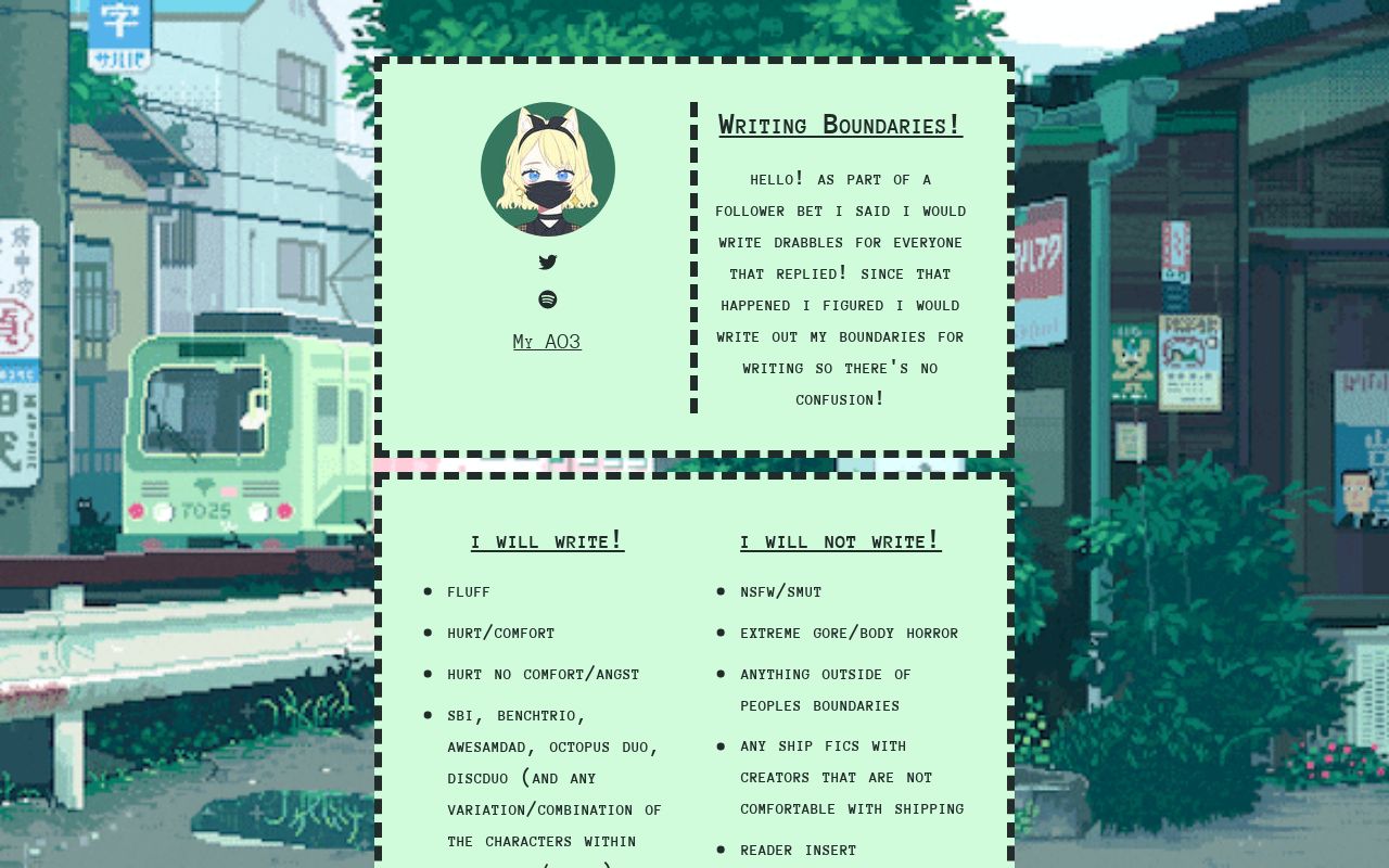 Geek's Writing Boundaries!